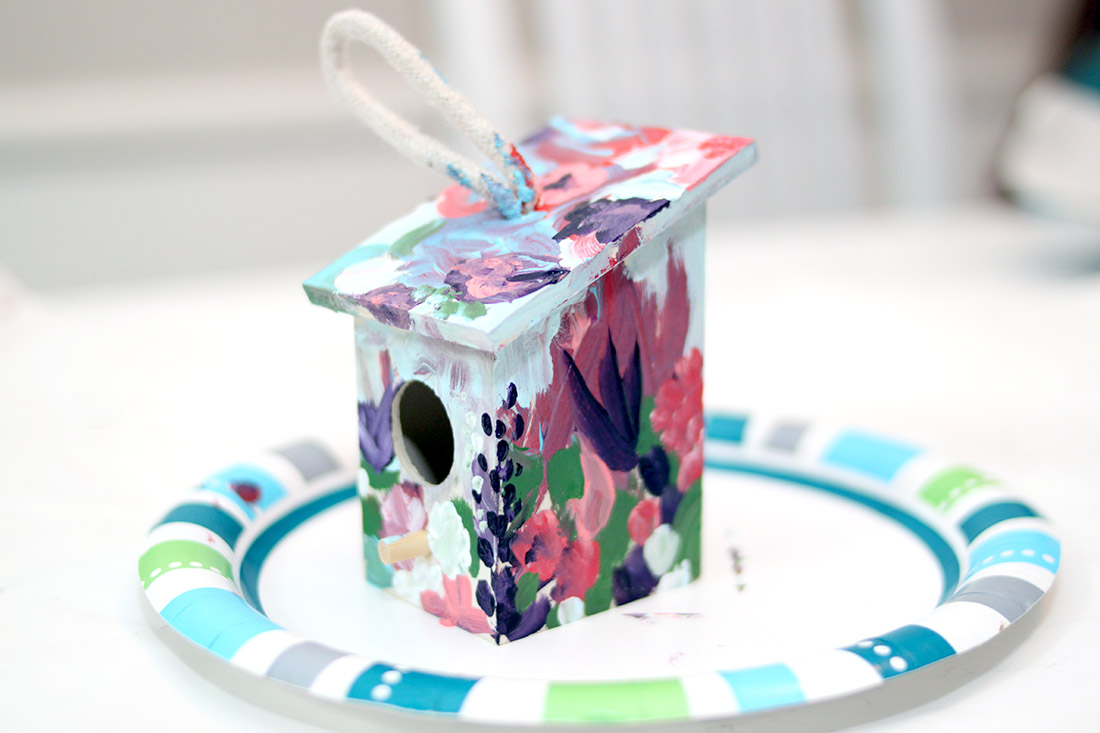 Painting Craft for Kids: Spring Birdhouse - MidKid Mama